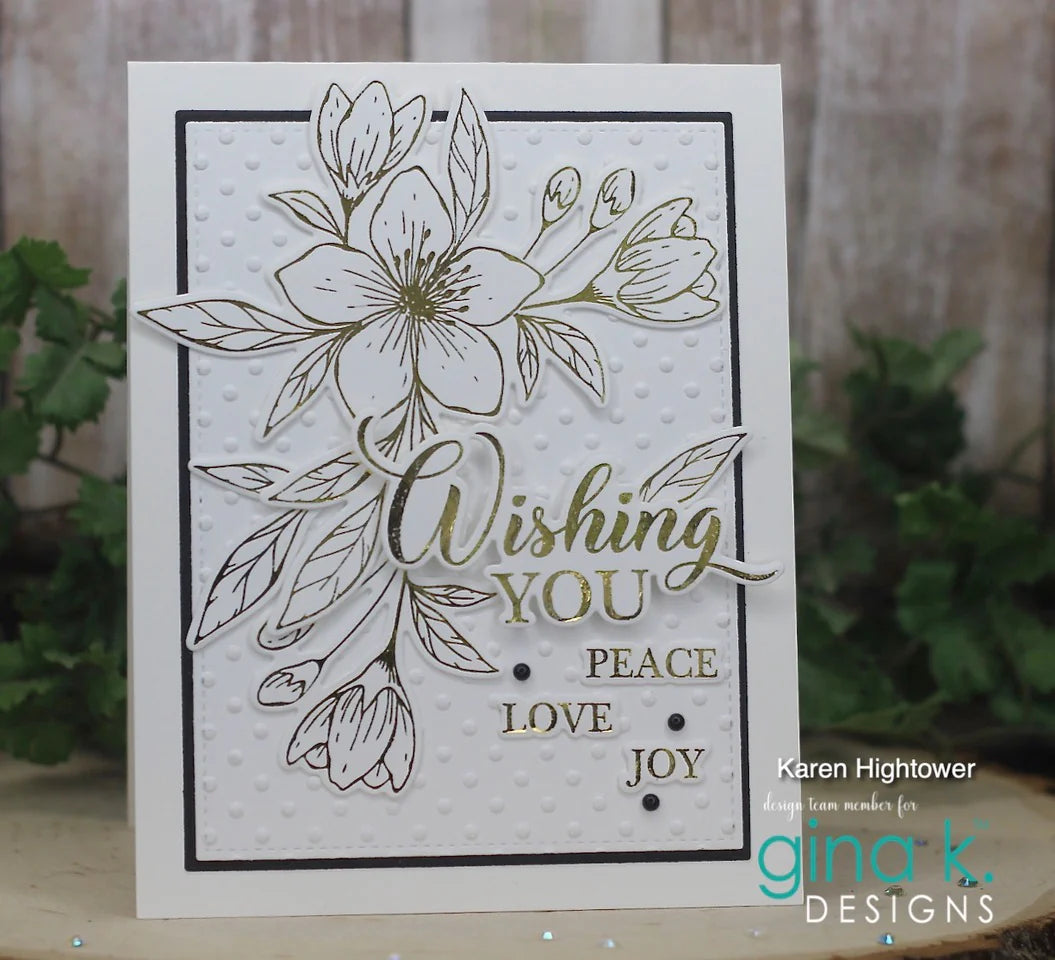 Gina K. Designs - Poly-Glaze Foiling Sheets - Wishful Florals ...