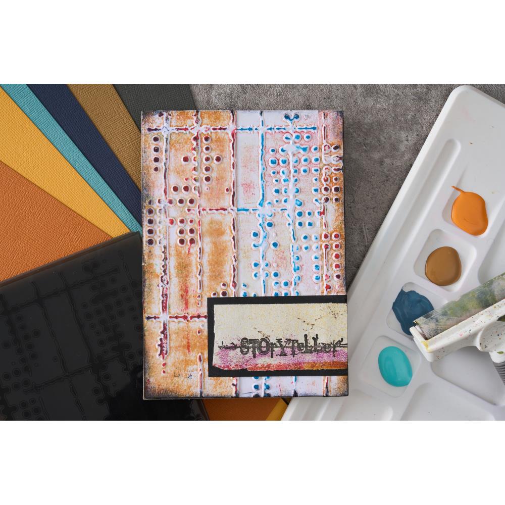 Sizzix - Multi-Level Embossing Folder - Dot Matrix – Embellish Away