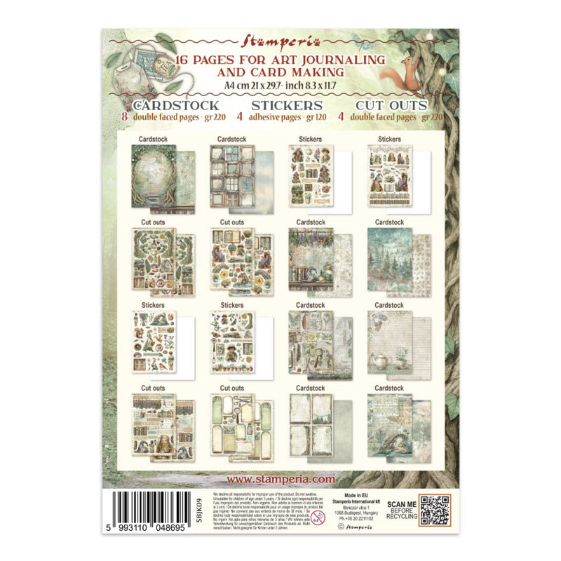 Stamperia - Junk Journal Stickers Cut-outs And Backgrounds - Herbarium ...